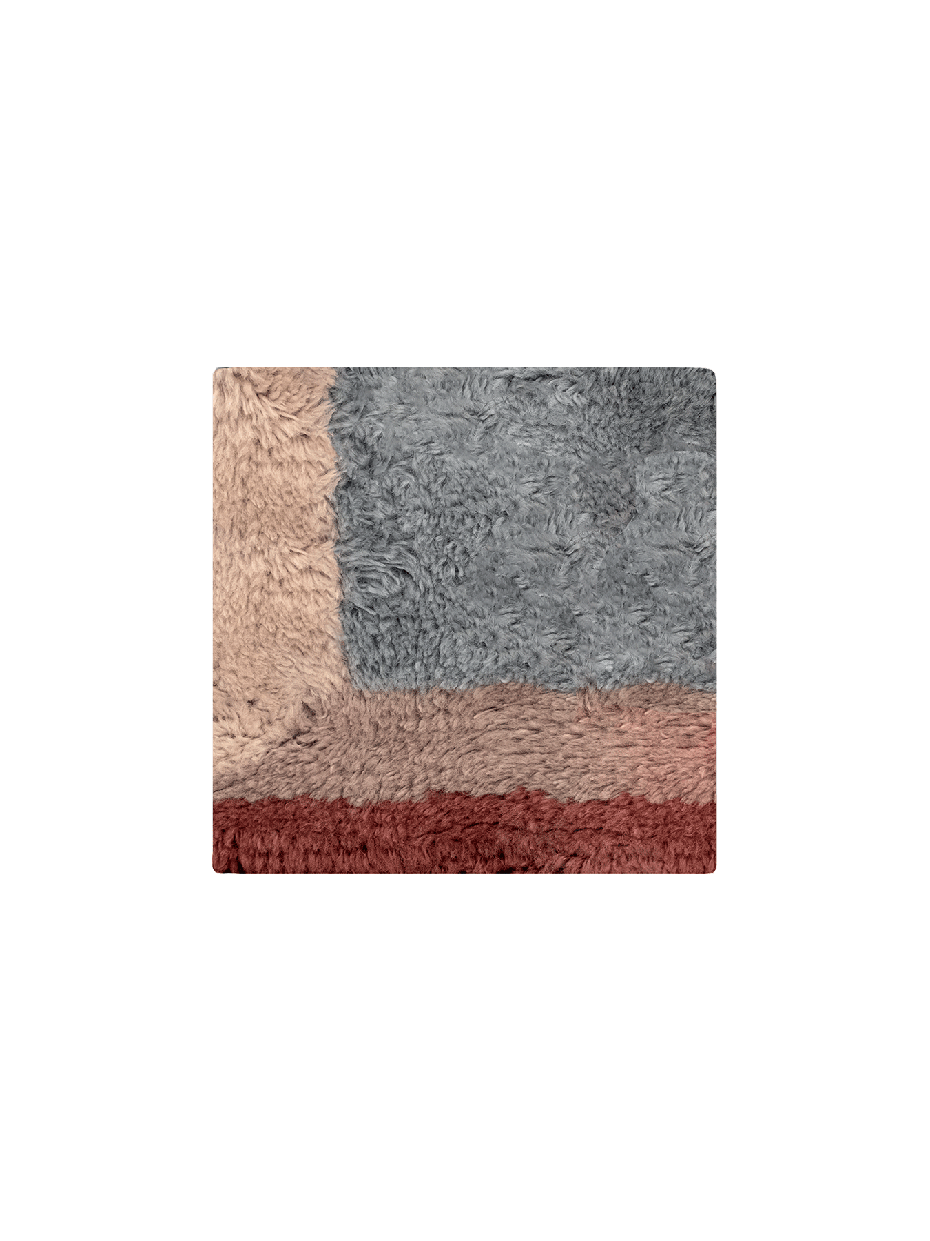 Stillwater Silver Blue Washable Wool Fine Cut Pile Swatch