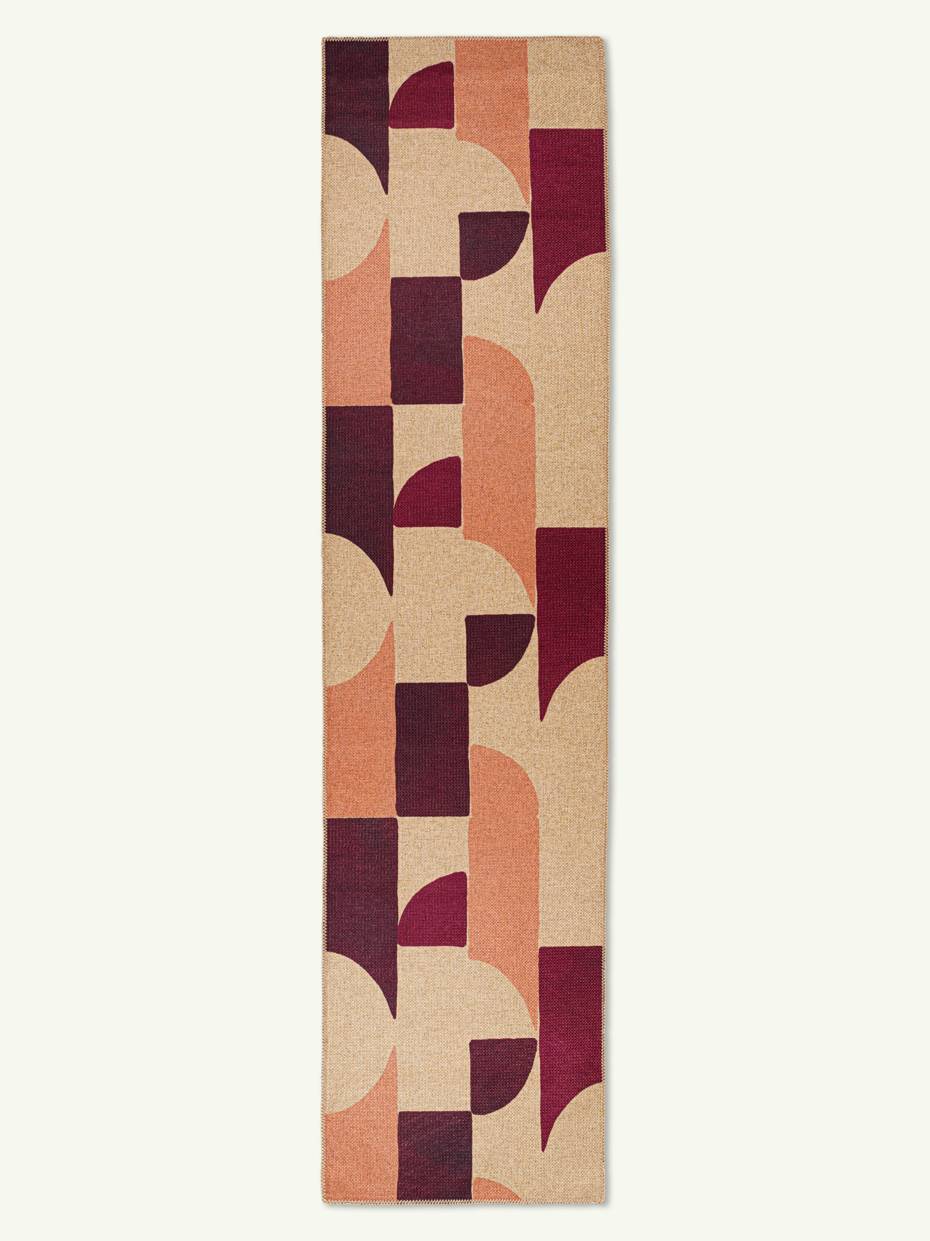 Arch Burgundy New Jute Rug